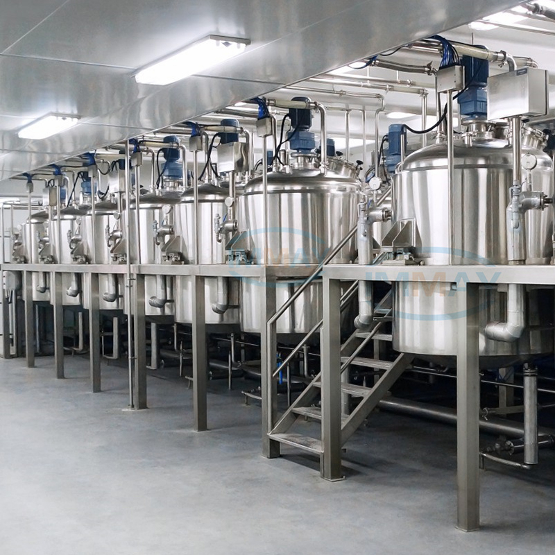 Industrial 500L Cosmetic Liquid Cream Mixing Machine - IMMAY