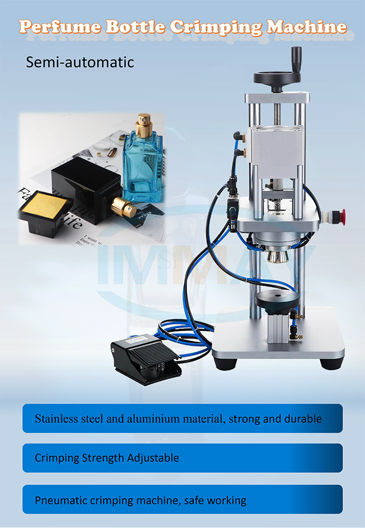 Semi Automatic Perfume Bottle Crimping Machine - Buy Perfume Bottle ...