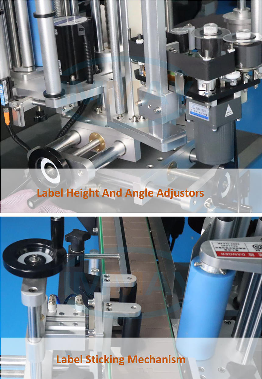Automatic Wrap Around Label Applicator Can Bottle Roll Up Labeling ...